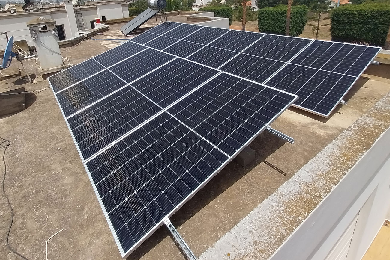 Une installation à Hay riad Rabat de 8 kWc - Gosolar Maroc